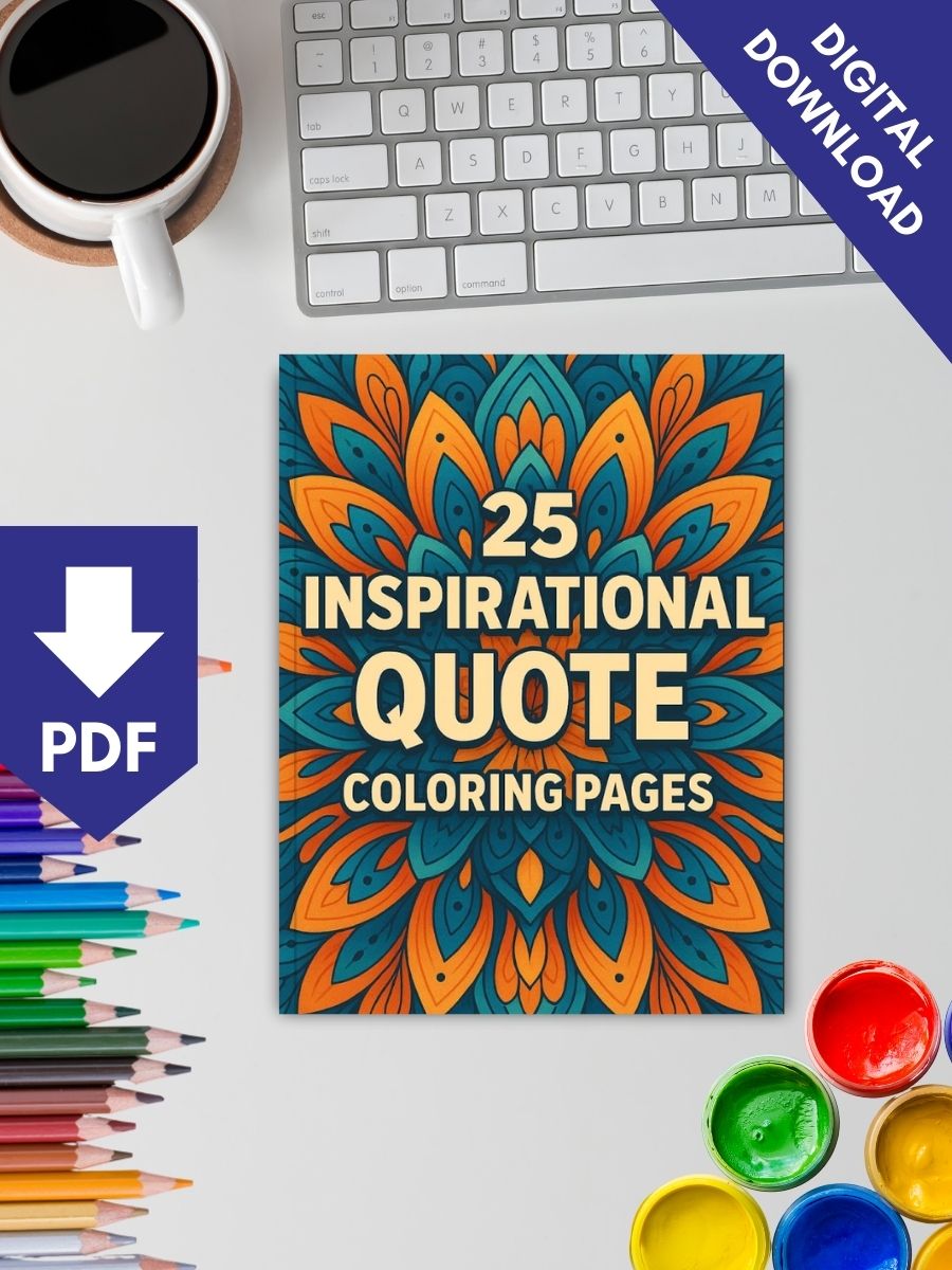 Motivational Mandalas – 25 Empowering Quote Designs | Coloring Page Store