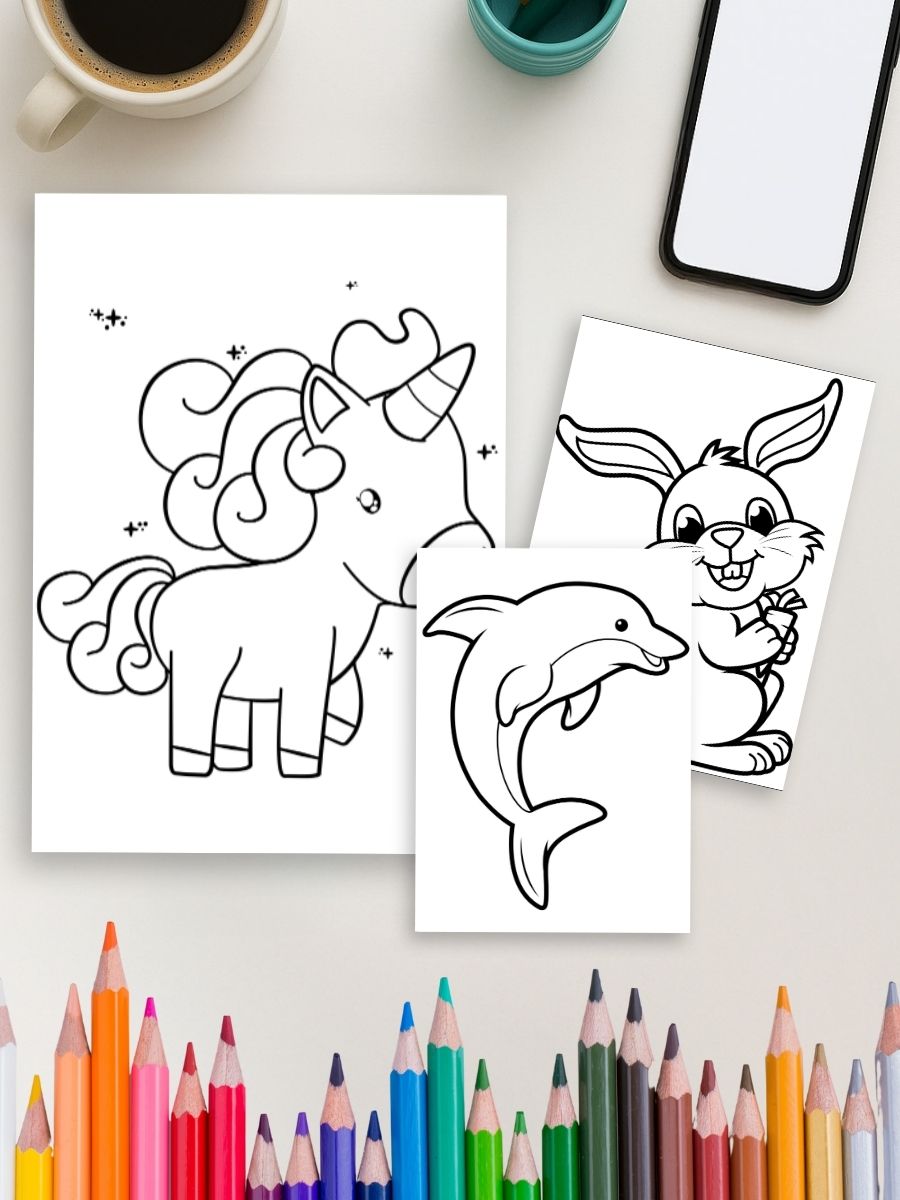 Animal Friends Forever – 65 Cute Coloring Pages for Kids | Coloring ...